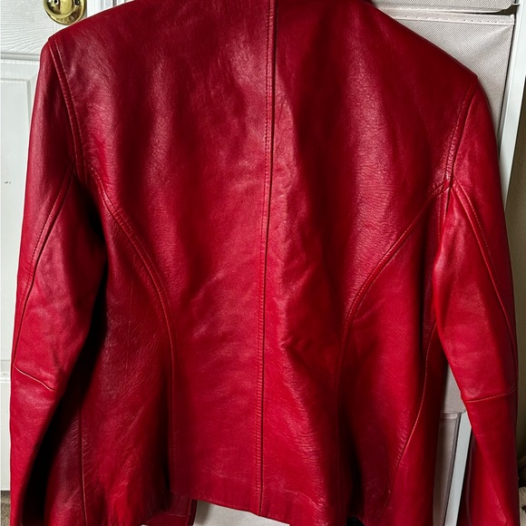 Jackets & Coats | Red Genuine Leather Jacket | Poshmark